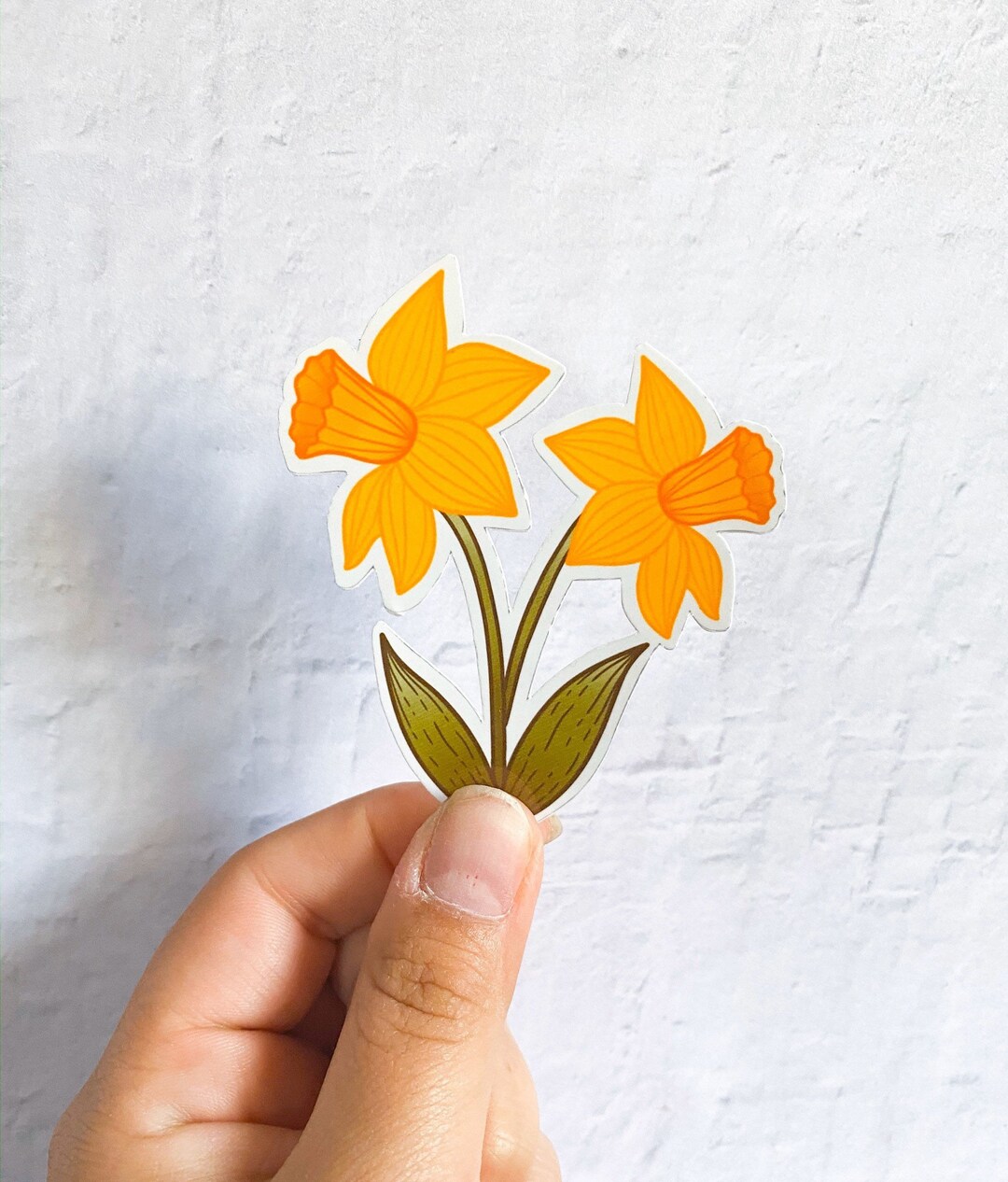 Daffodil Sticker | Stickers for Hydroflask | Laptop Stickers | Laptop ...