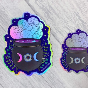 Cauldron Sticker | Stickers for Hydroflask Witch Stickers | Holographic ...
