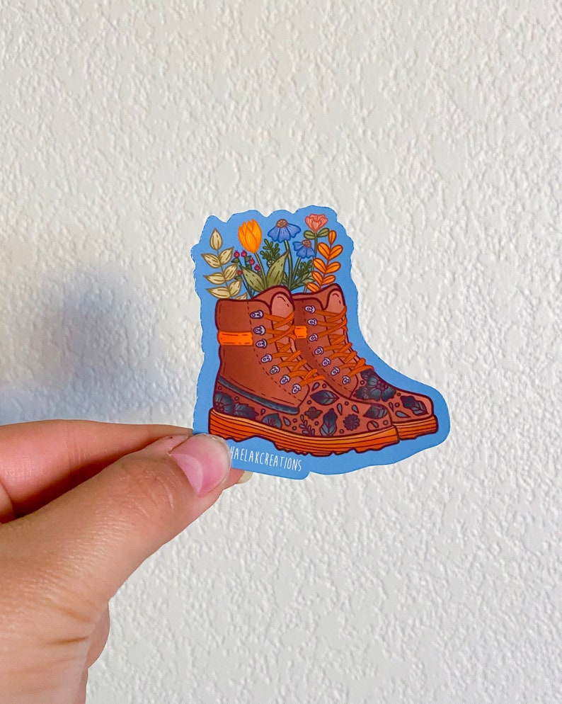 Hiking Boots Sticker Stickers for Hydroflaskstickers - Etsy