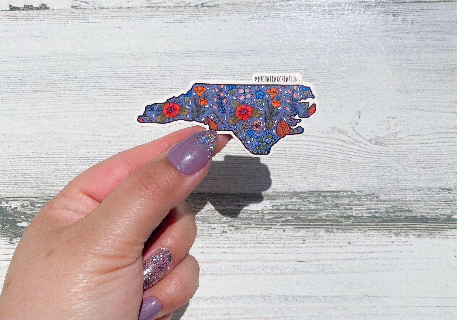 North Carolina Sticker NC Sticker Stickers for Hydroflask | Etsy