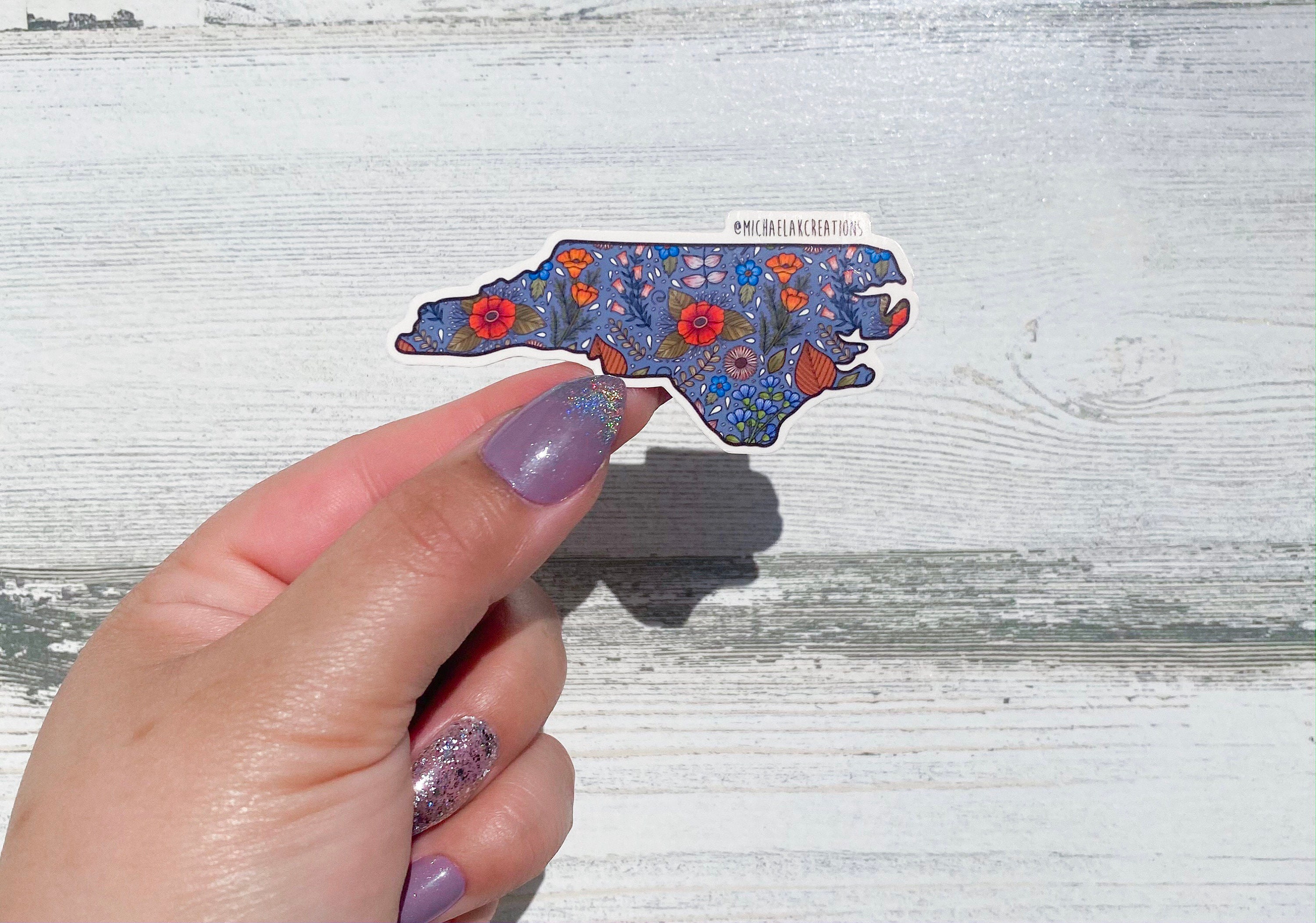 North Carolina Sticker NC Sticker Stickers for Hydroflask - Etsy