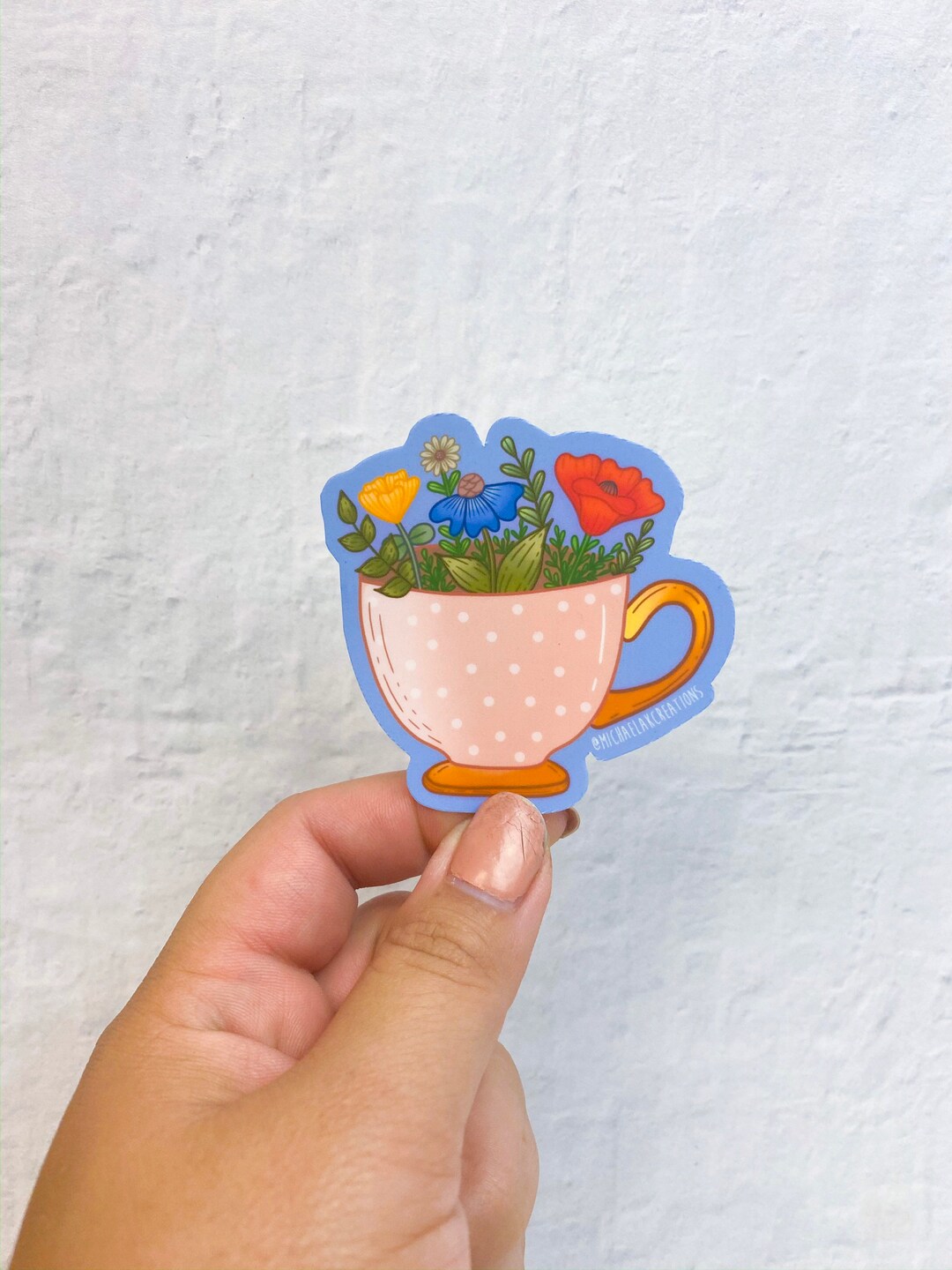 Tea Cup Sticker | Stickers | Stickers for Hydroflask | Laptop Stickers ...