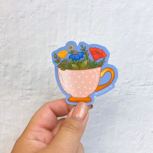 Tea Cup Stickers - Etsy