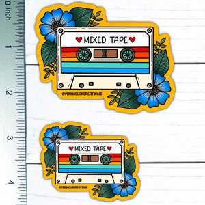Mix Tape Sticker | Mix Tape Sticker | Cute Sticker| Stickers for ...