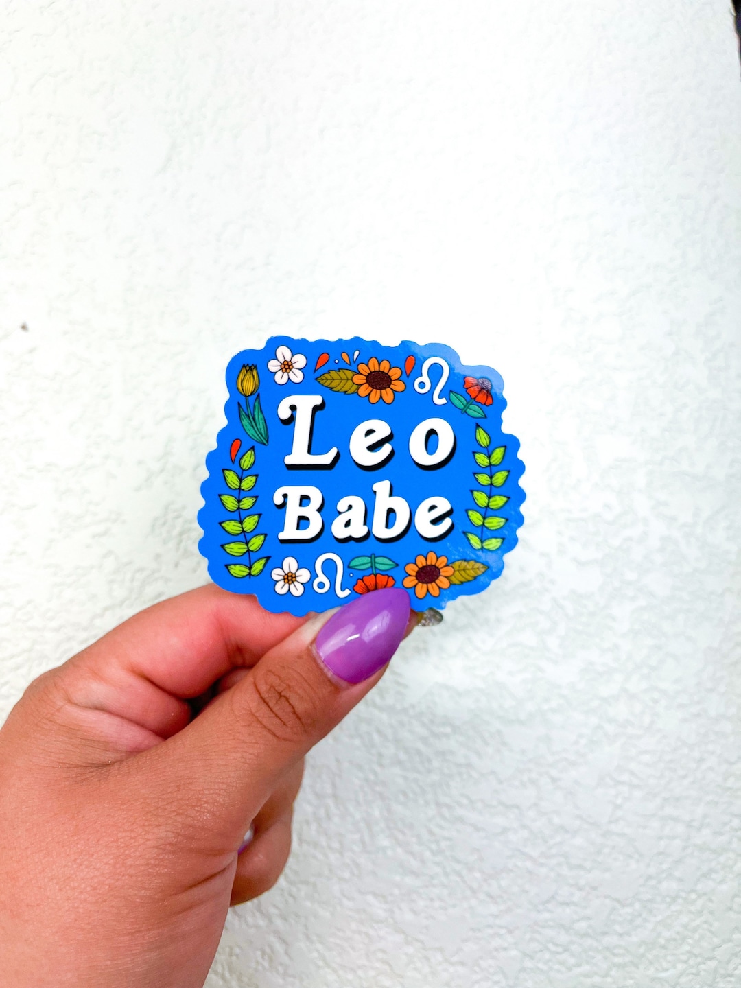 Leo Babe Sticker | Stickers | Stickers for Hydroflask | Laptop Stickers ...