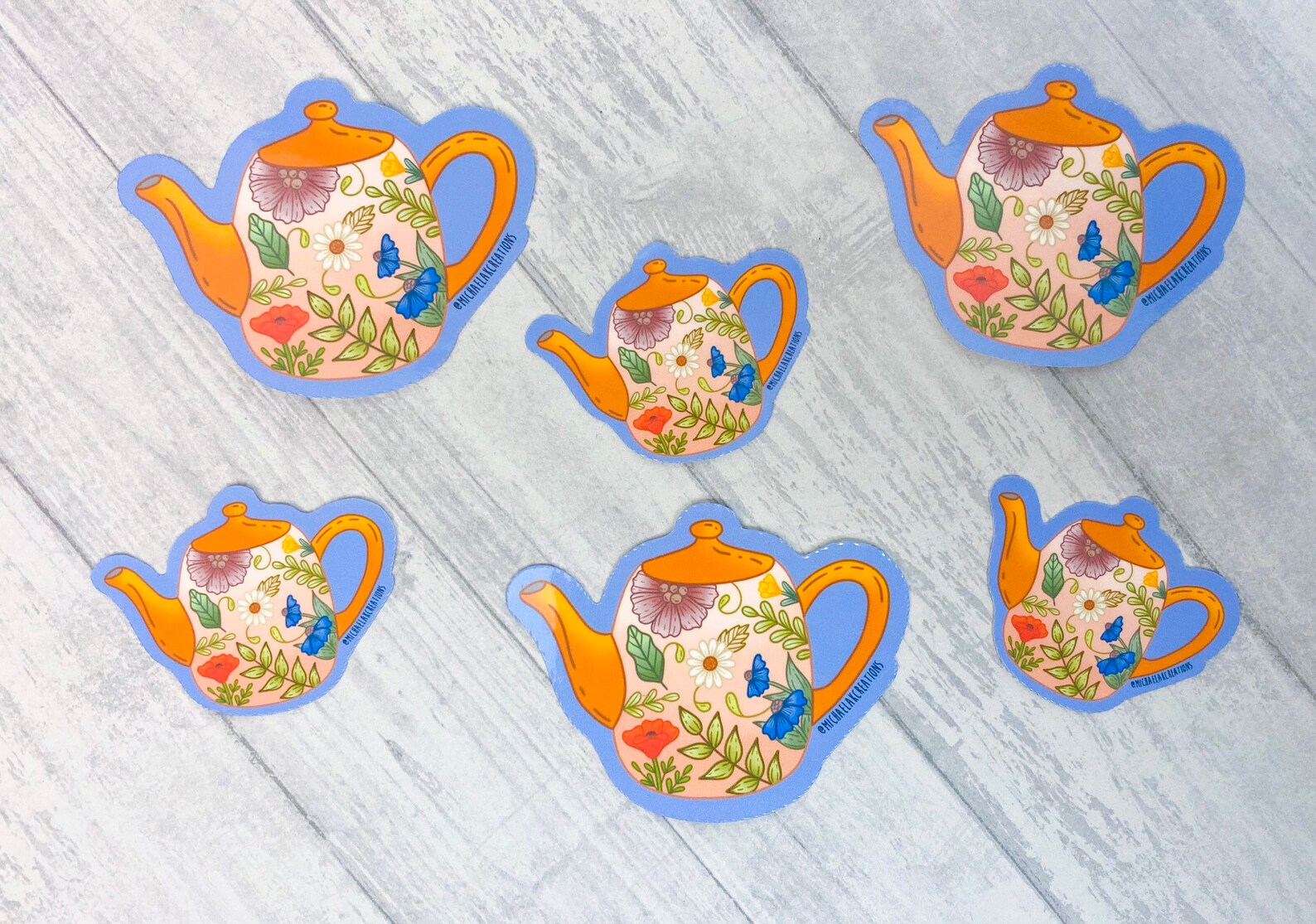 Tea Pot Sticker Stickers Stickers for Hydroflask Laptop | Etsy