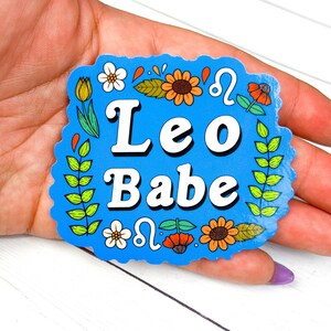Leo Babe Sticker | Stickers | Stickers for Hydroflask | Laptop Stickers ...
