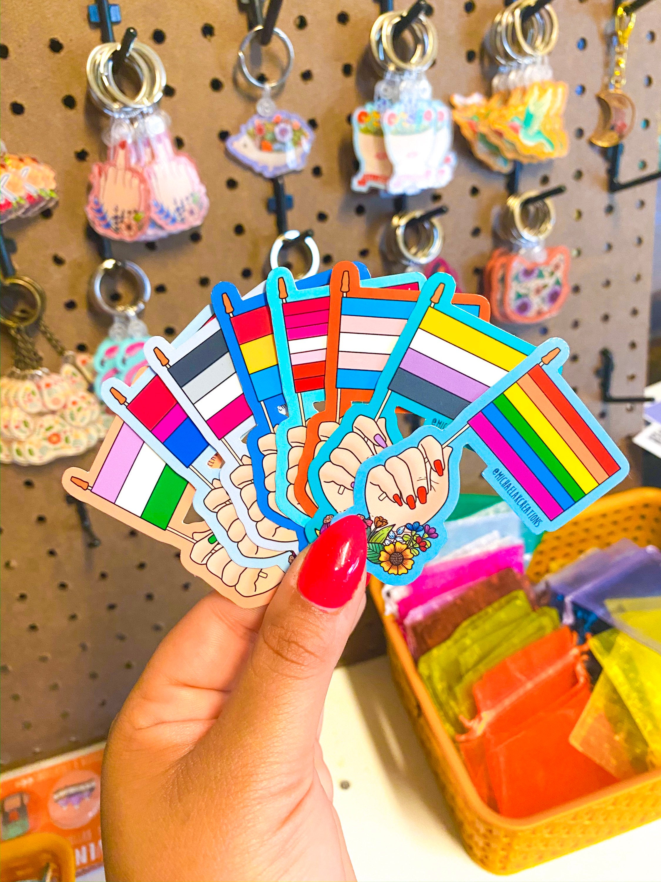 LGBTQ Flag Sticker stickers for Hydroflask Pride Stickers - Etsy