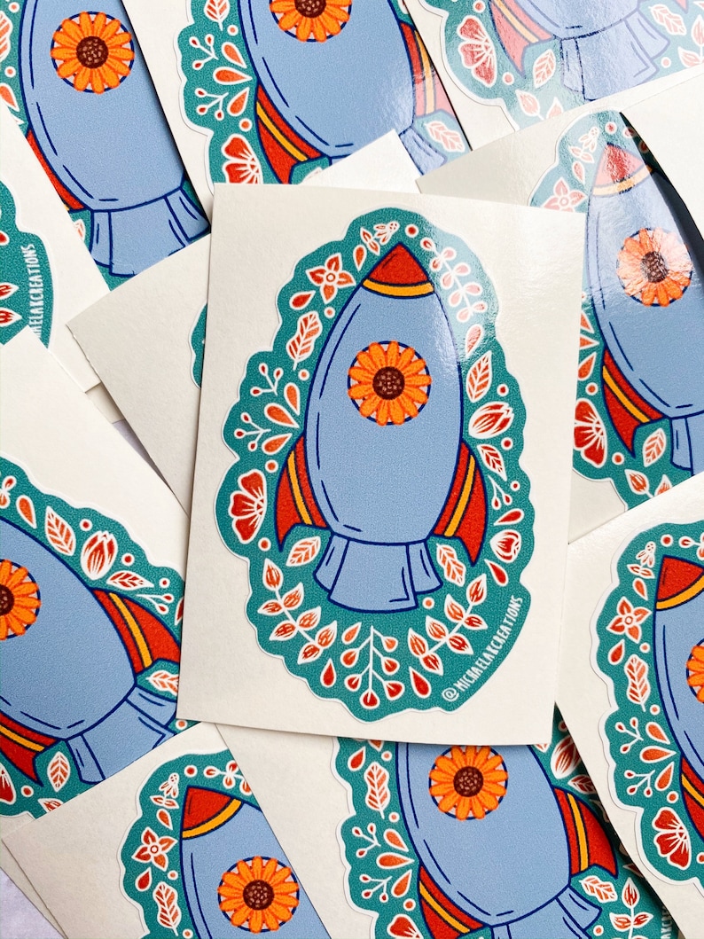 Rocket Ship Sticker Stickers stickers for Hydroflask - Etsy