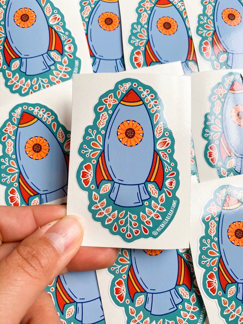 Rocket Ship Sticker Stickers stickers for Hydroflask - Etsy