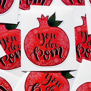 Pomegranate Sticker | Fruit Stickers | You Da Pom | Stickers for ...