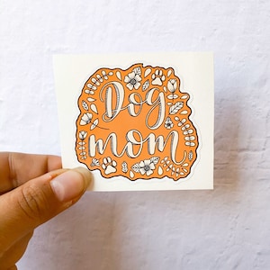 Dog Mom Vinyl Sticker | Dog Sticker | Stickers for Hydroflask | Laptop ...