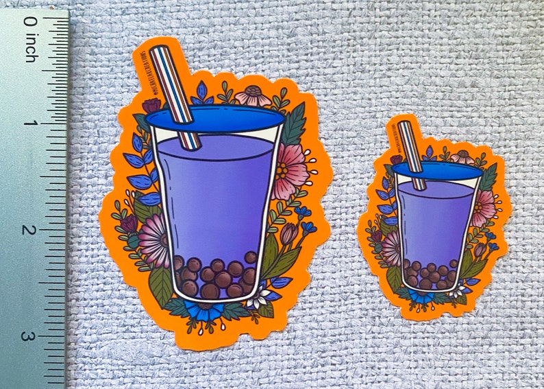 Taro Tea Sticker Tea Sticker boba Sticker Stickers for - Etsy