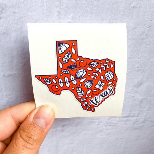 Texas Sticker States Stickers TX Sticker Stickers for - Etsy
