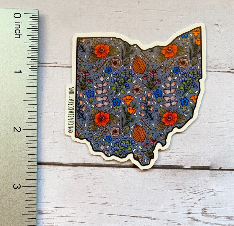 Ohio Sticker | States Stickers | OH Sticker | Stickers for Hydroflask ...