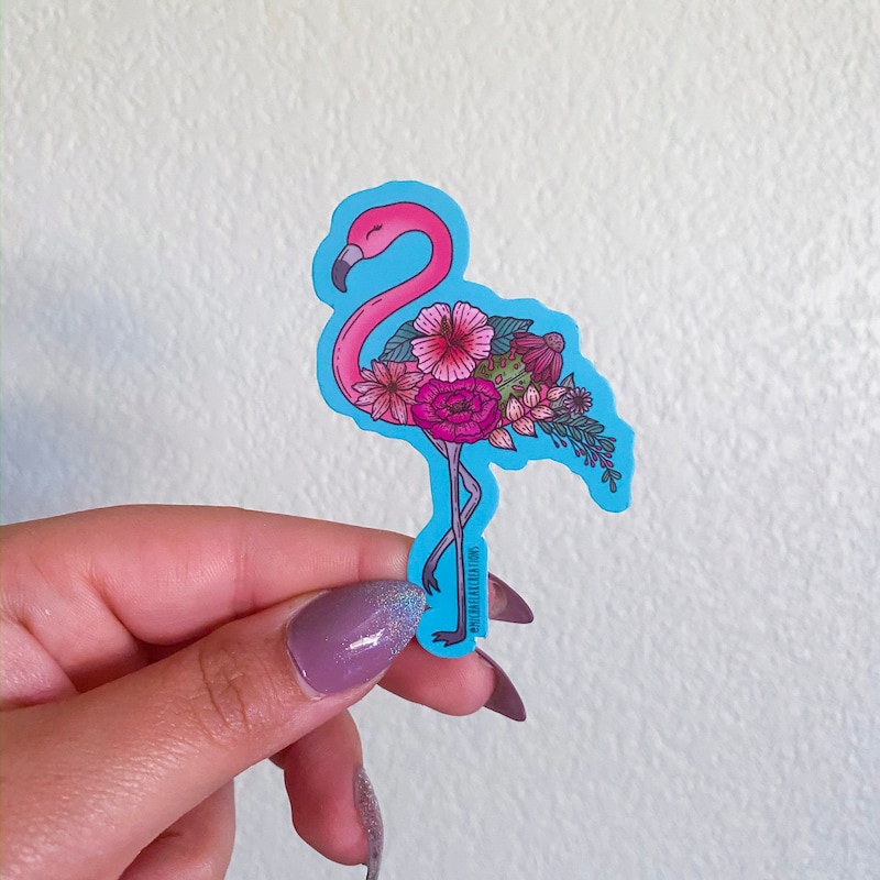 Flamingo Stickers - Etsy