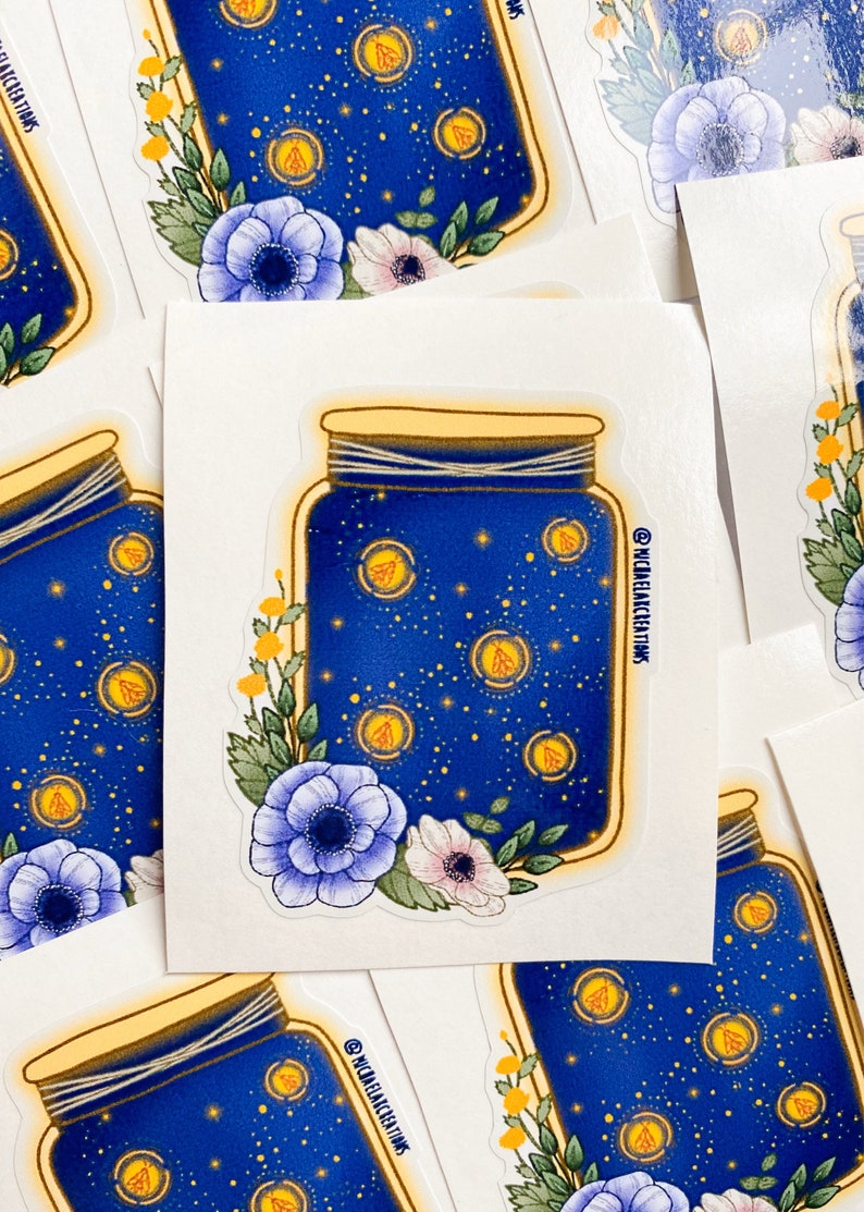 Firefly Jar Sticker Stickers for Hydroflask Hydroflask - Etsy