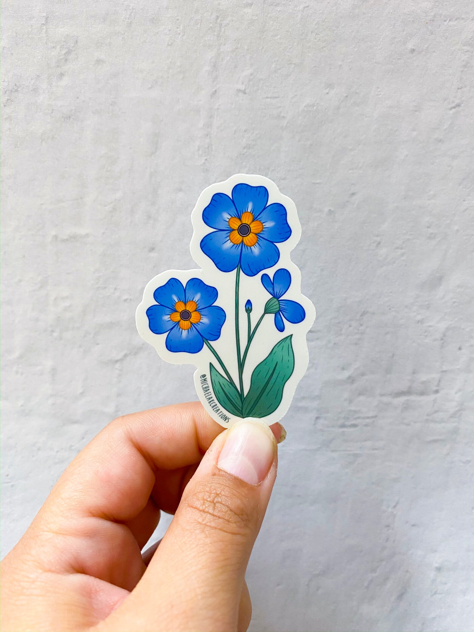 Forget Me Not Sticker Stickers for Hydroflask Laptop - Etsy