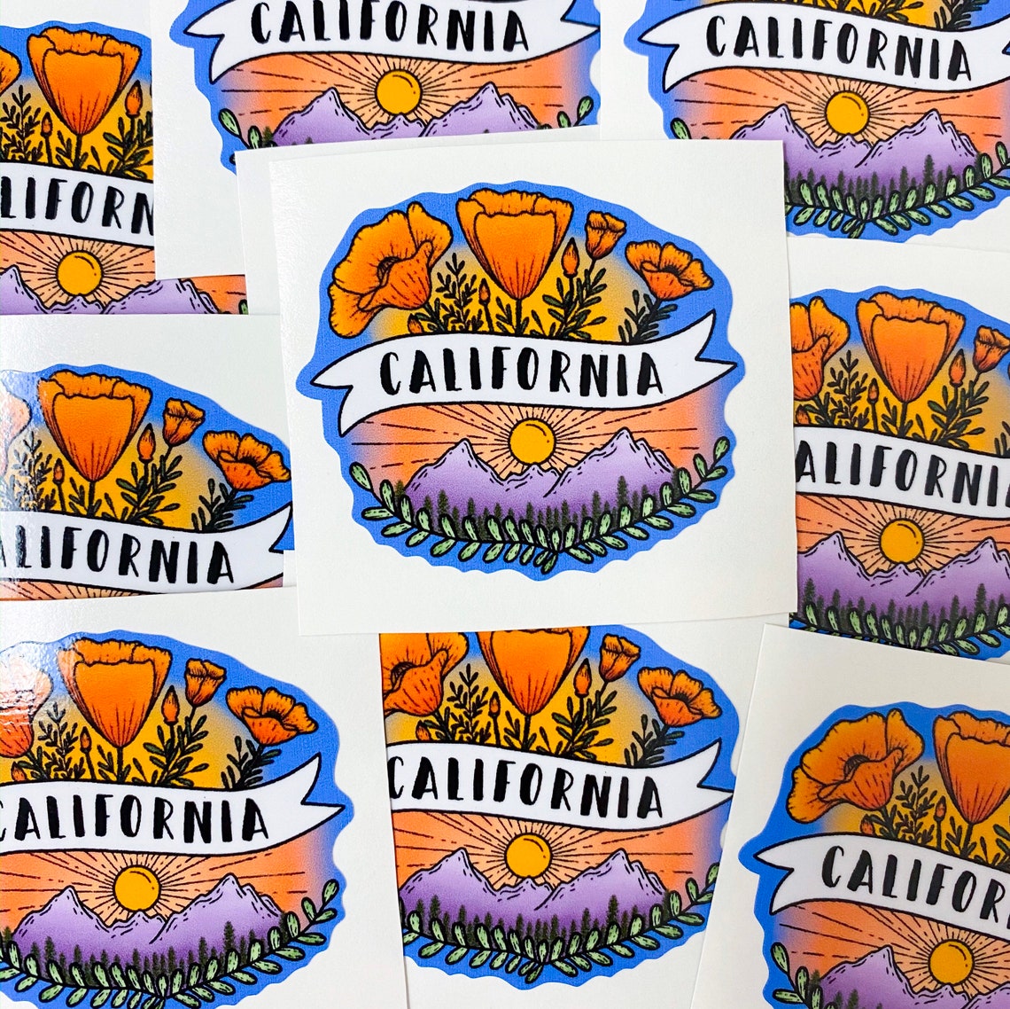 California Vinyl Sticker California Sticker Stickers for | Etsy
