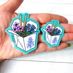 Chinese Food Box Sticker |food Sticker|noodle Sticker |hydro Flask ...