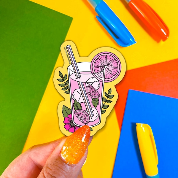 Waterproof Lemonade Stickers - Etsy
