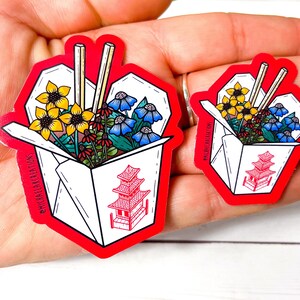 Chinese Food Box Sticker |food Sticker|noodle Sticker |hydro Flask ...