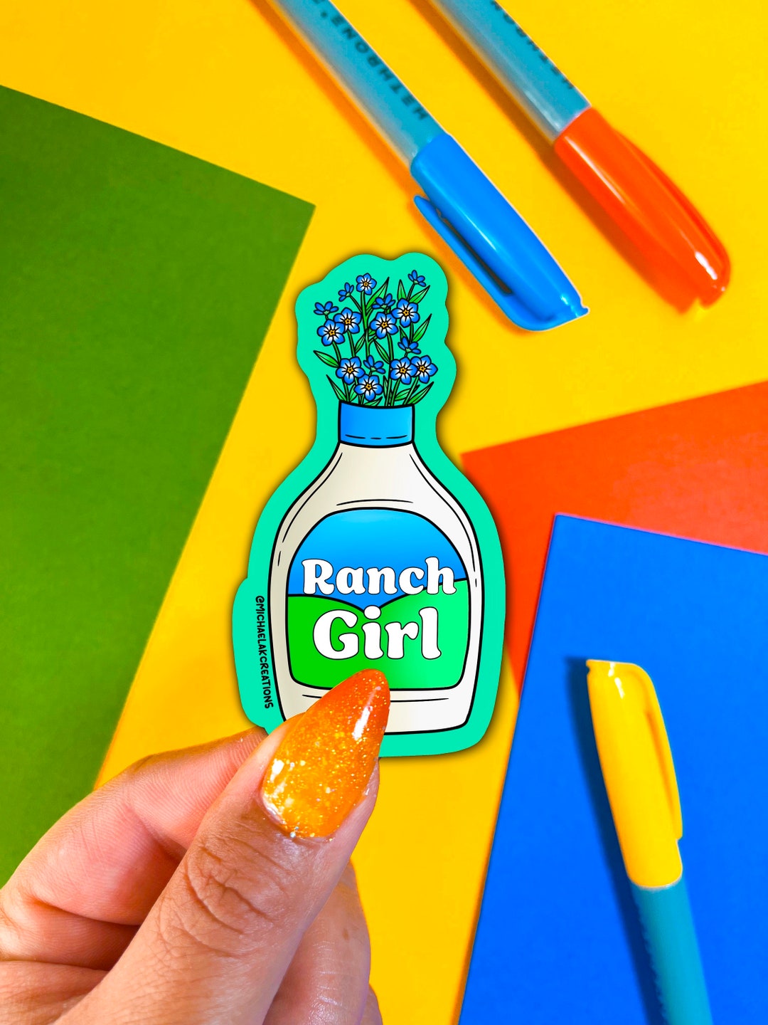 Ranch Girl Sticker,stickers for Hydroflask,laptop Sticker,cute Car ...