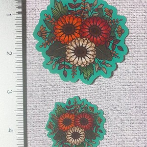 Teal Flower Cluster Sticker |stickers | Stickers for Hydroflask ...