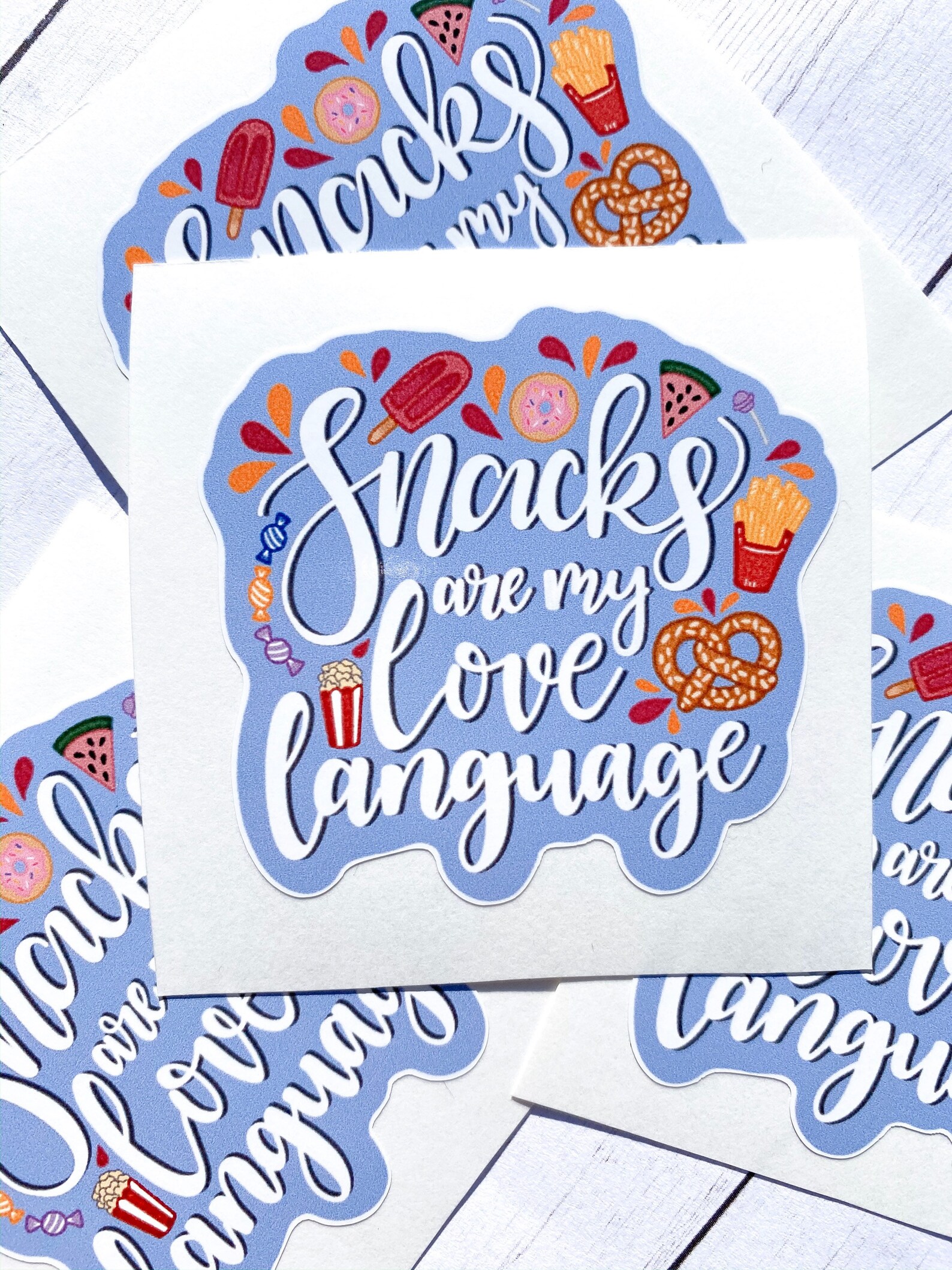 Snack Sticker Love Language Stickers Stickers for | Etsy