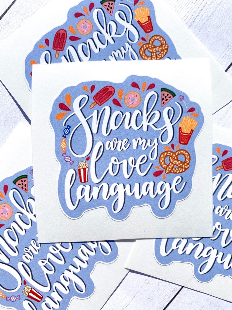Snack Sticker Love Language Stickers Stickers for | Etsy