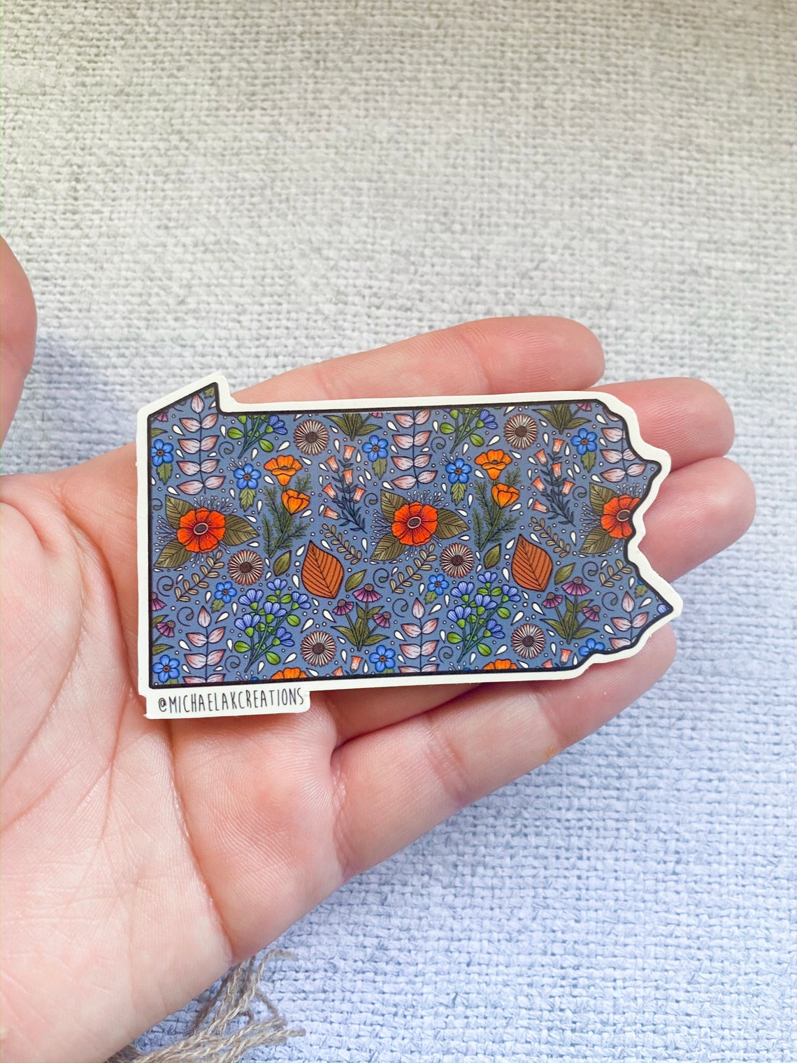 Pennsylvania Sticker States Stickers PA Sticker Stickers - Etsy