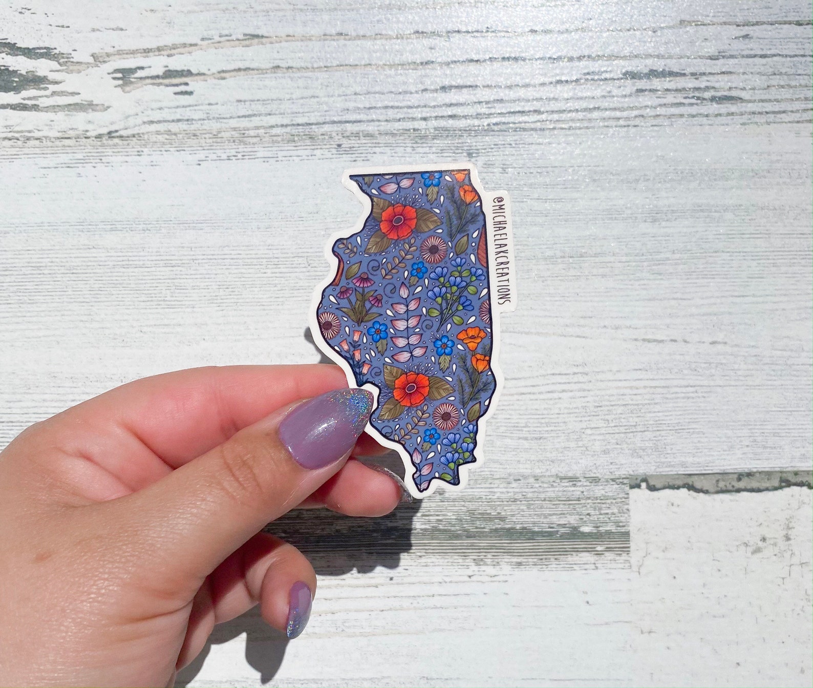 Illinois Sticker | IL Sticker | Stickers for Hydroflask | Laptop ...