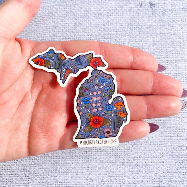 Michigan Sticker - Etsy