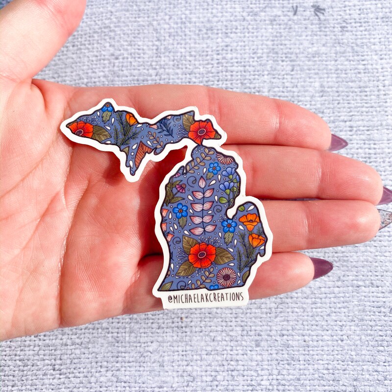 Michigan Sticker - Etsy