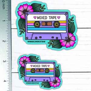 Custom Mix Tape Sticker | Mix Tape Sticker | Cute Sticker| Stickers for ...