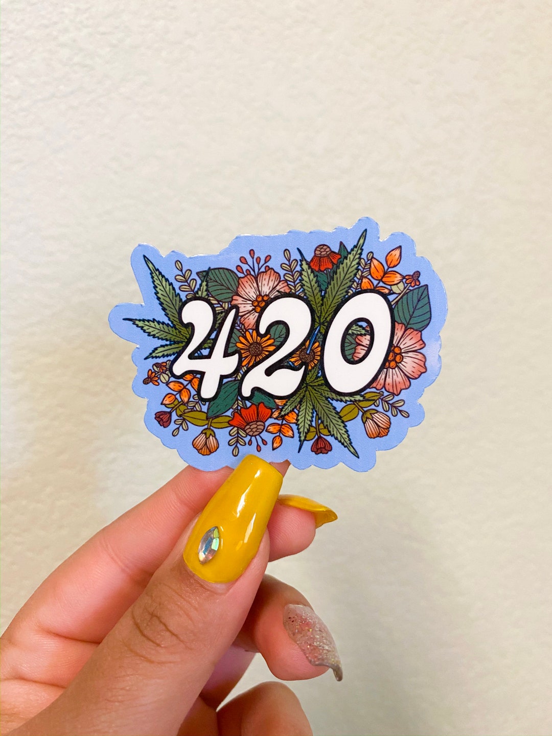 420 Sticker | Stickers for Hydroflask |flower Sticker |smoking Stickers ...