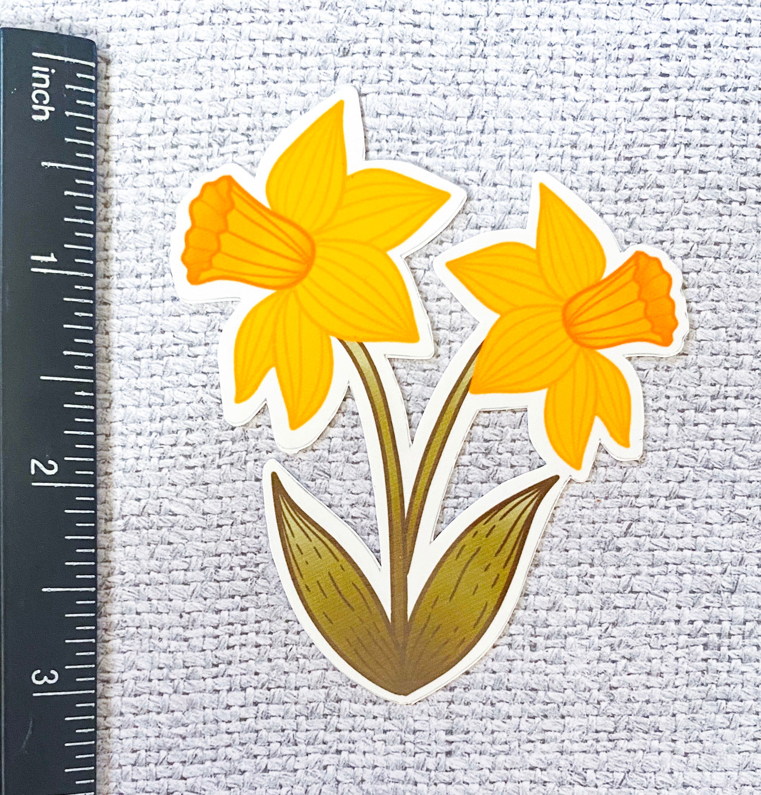 Daffodil Sticker Stickers for Hydroflask Laptop Stickers | Etsy