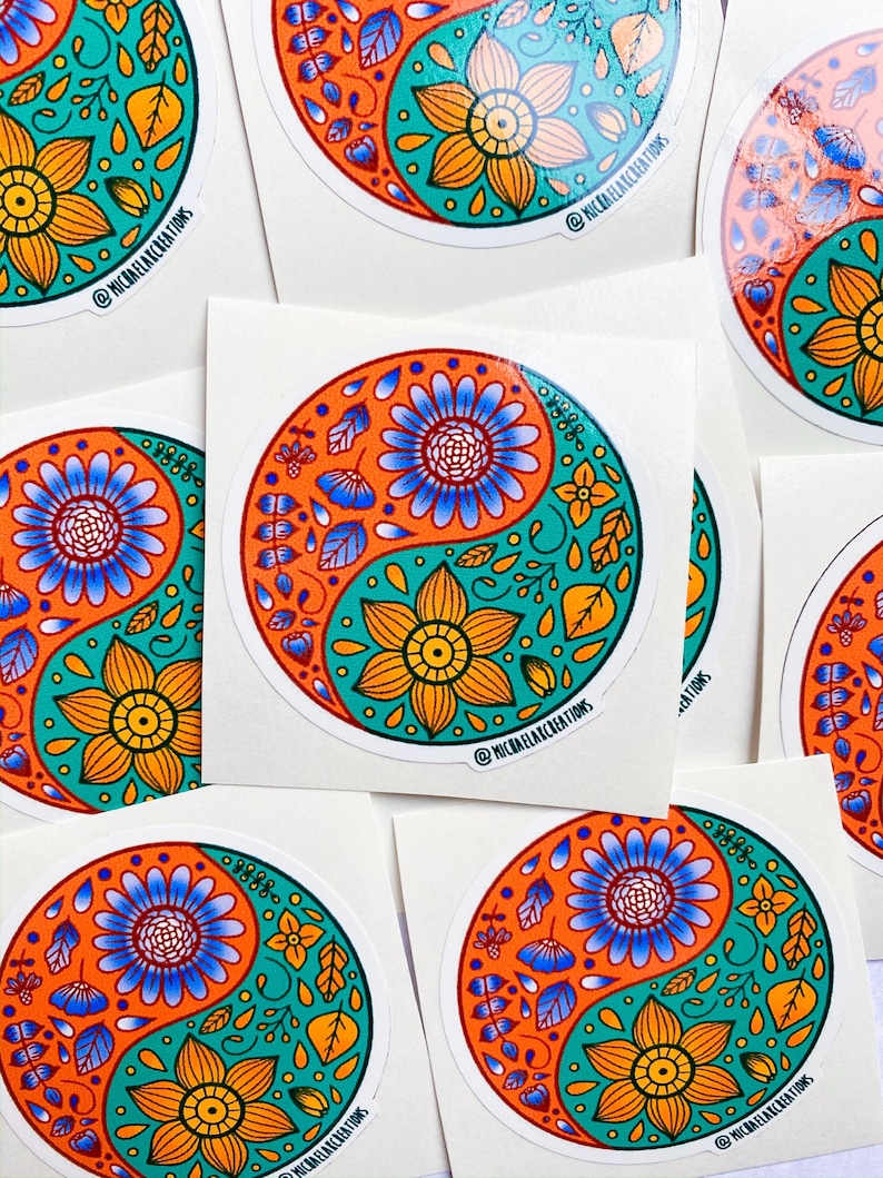 Yin Yang Sticker Stickers for Hydroflask Hydroflask - Etsy