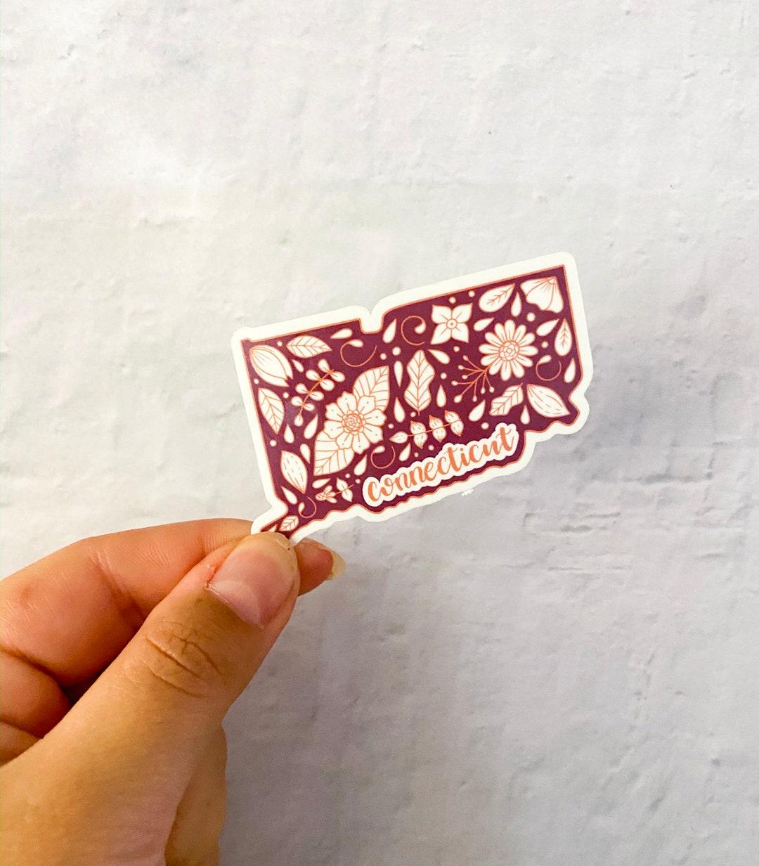 Connecticut Sticker | States Stickers | CT Sticker | Stickers for ...