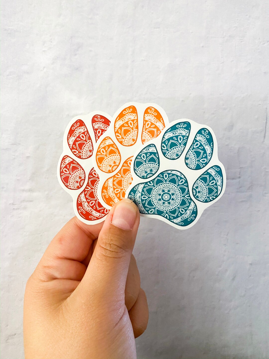 Paw Sticker | Stickers for Hydroflask | Laptop Stickers | Mandala ...