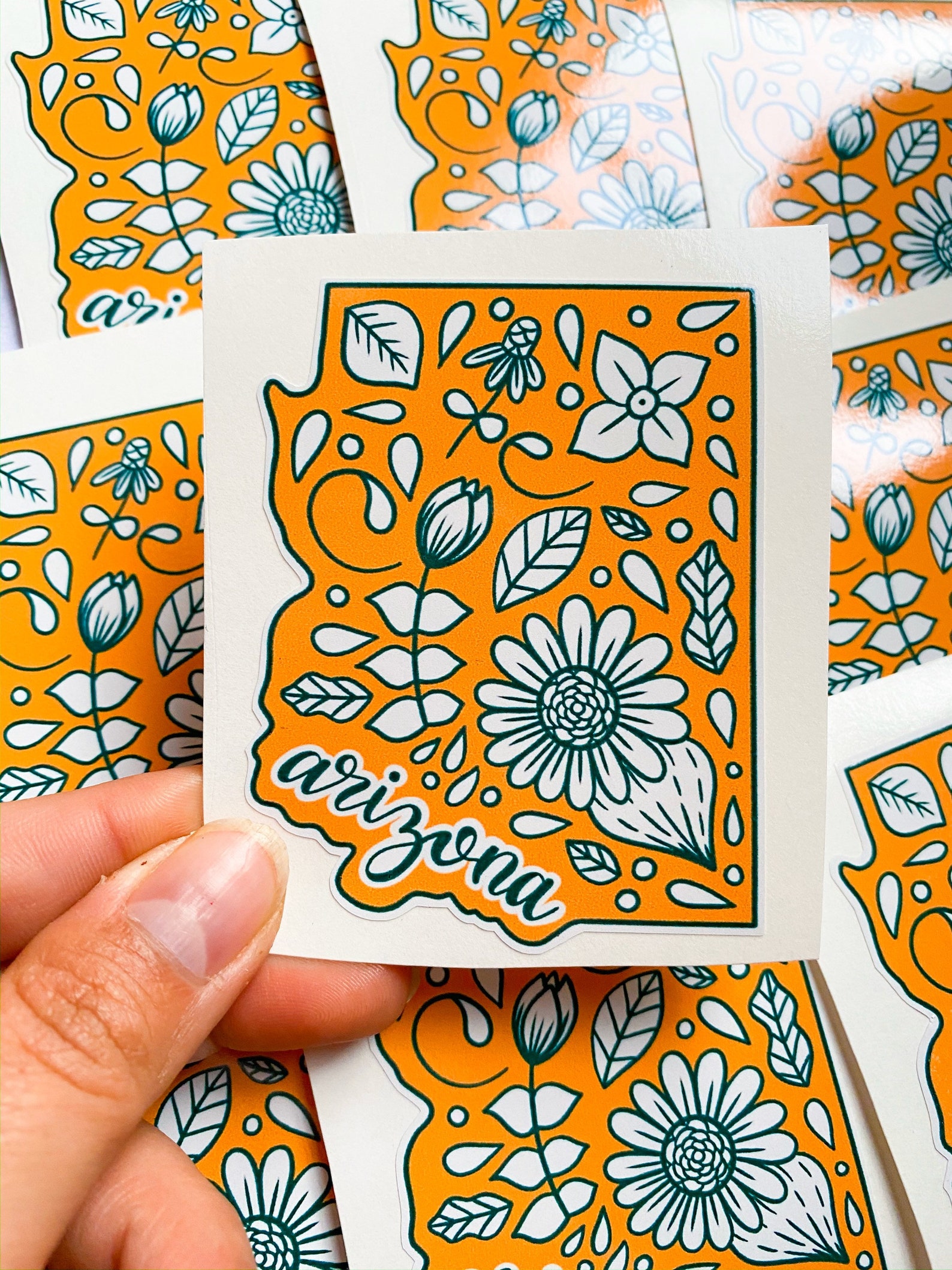 Arizona Sticker States Stickers AZ Sticker Stickers for | Etsy