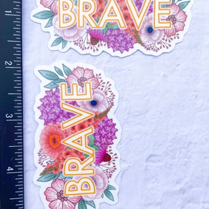 Brave Sticker | Stickers for Hydroflask | Laptop Stickers | Waterproof ...