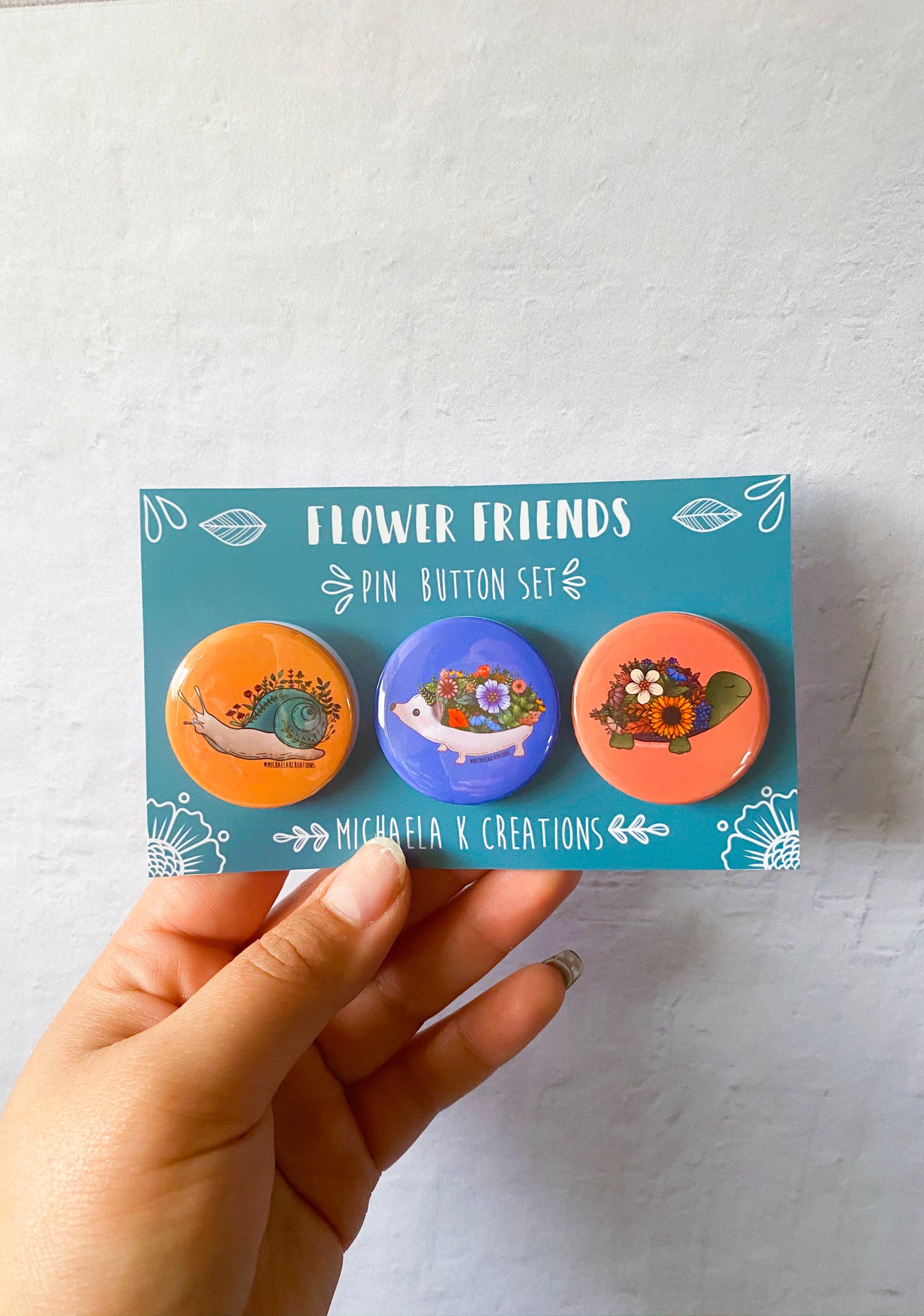 Animal Button Set | Cute Buttons | Hedgehog Pin | Button Pins | Pin ...