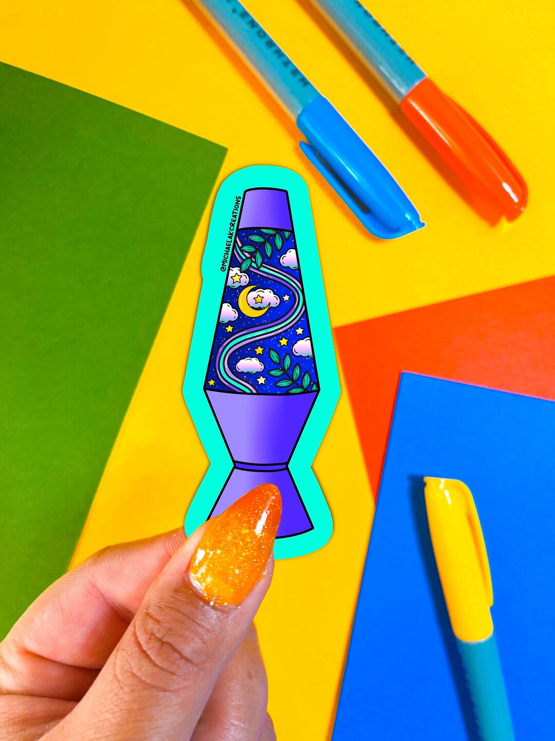 Night Sky Lava Lamp Sticker|stickers|stickers for Hydroflask |laptop ...