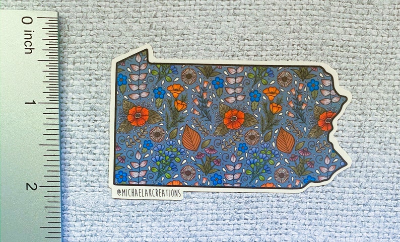 Pennsylvania Sticker States Stickers PA Sticker Stickers - Etsy