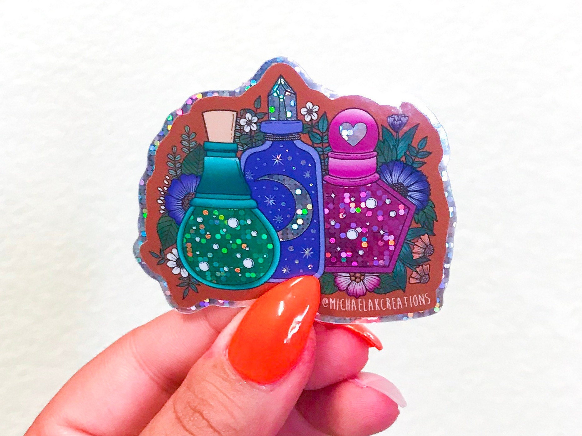 Holographic Potion Bottles Sticker Stickers for Hydroflask - Etsy