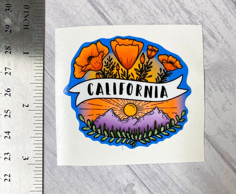 California Vinyl Sticker California Sticker Stickers for | Etsy