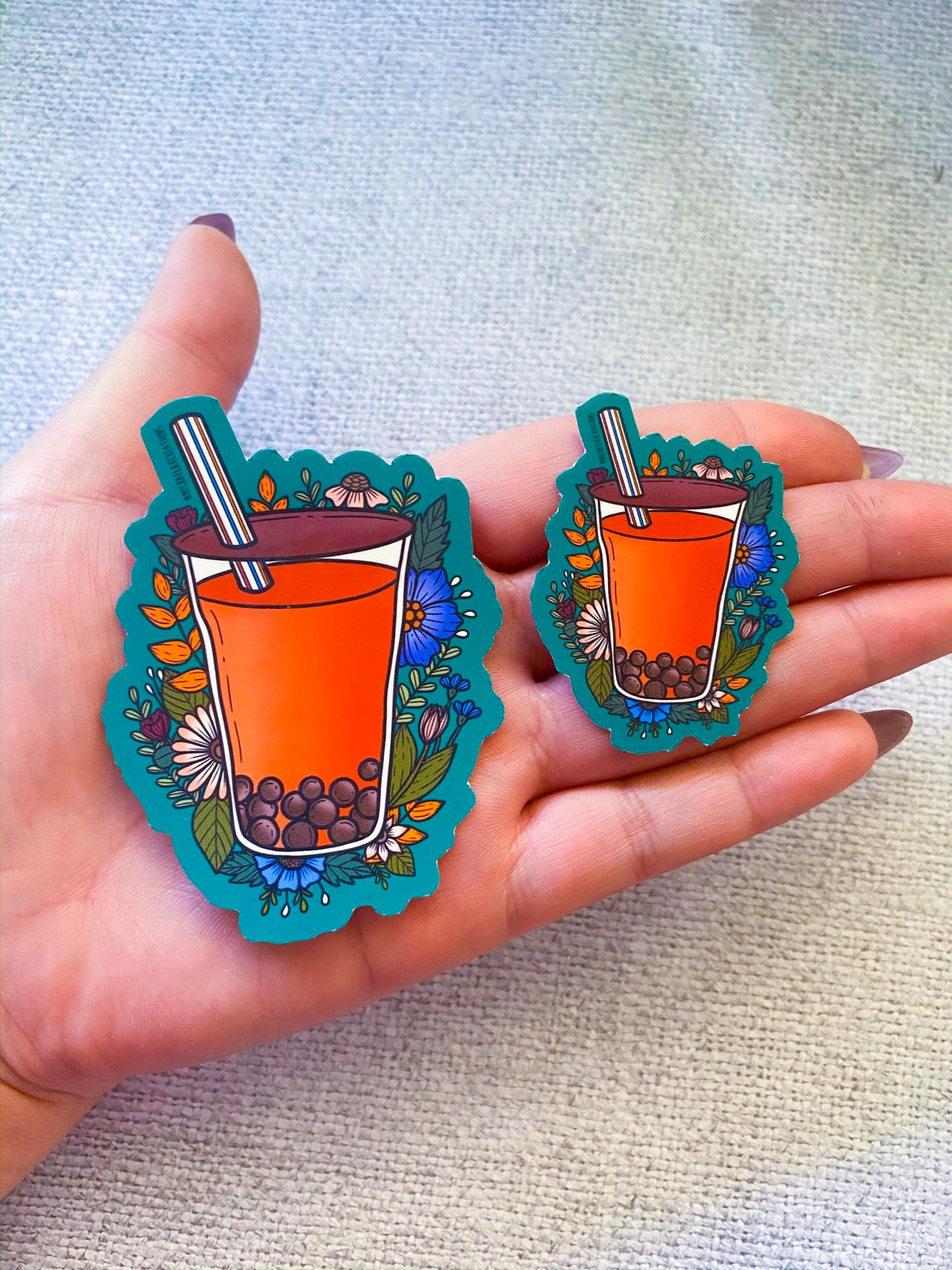 Thai Tea Sticker Tea Stickers Boba StickerStickers for | Etsy