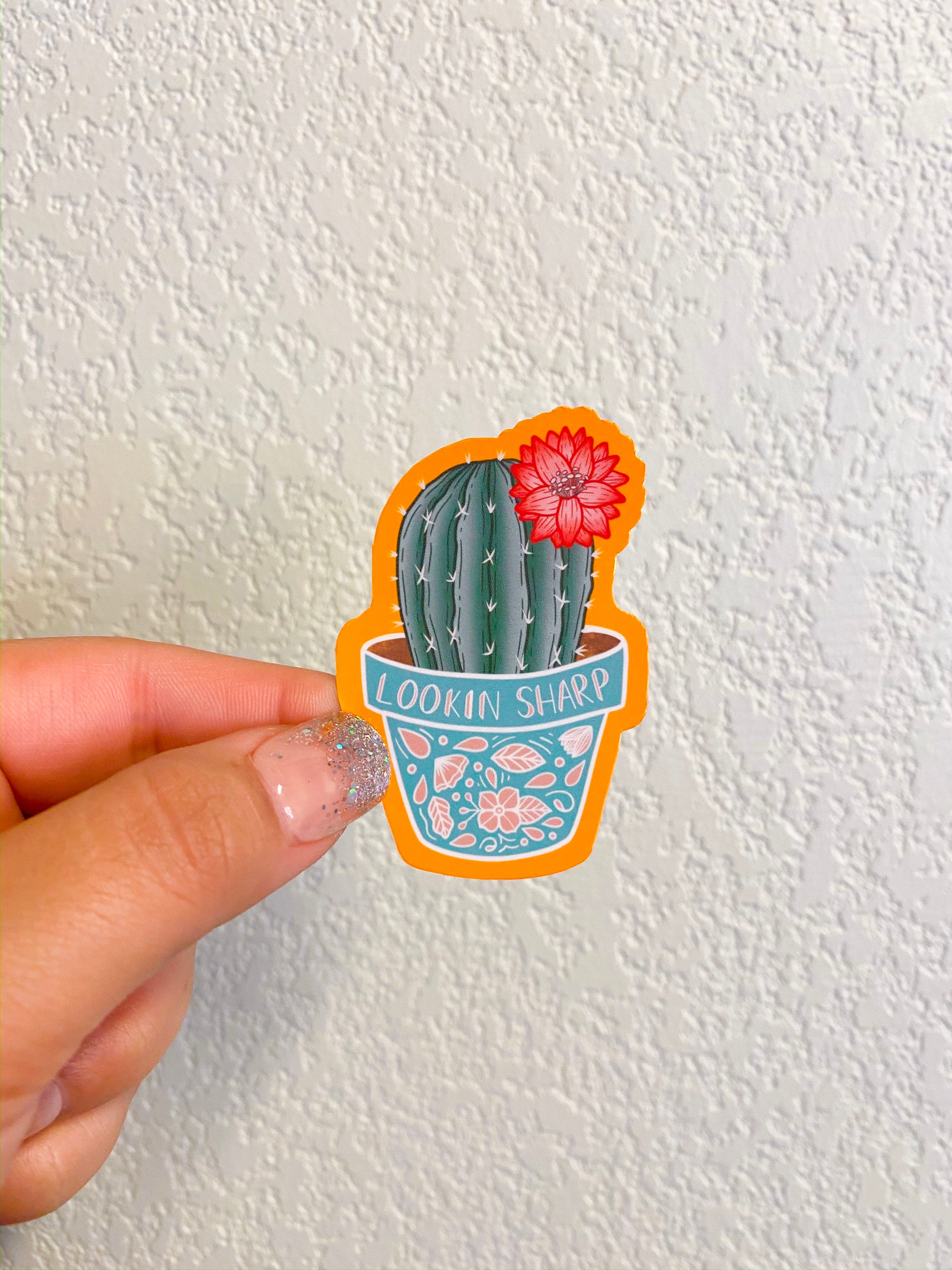 Lookin Sharp Sticker Cactus Sticker stickers Stickers for - Etsy