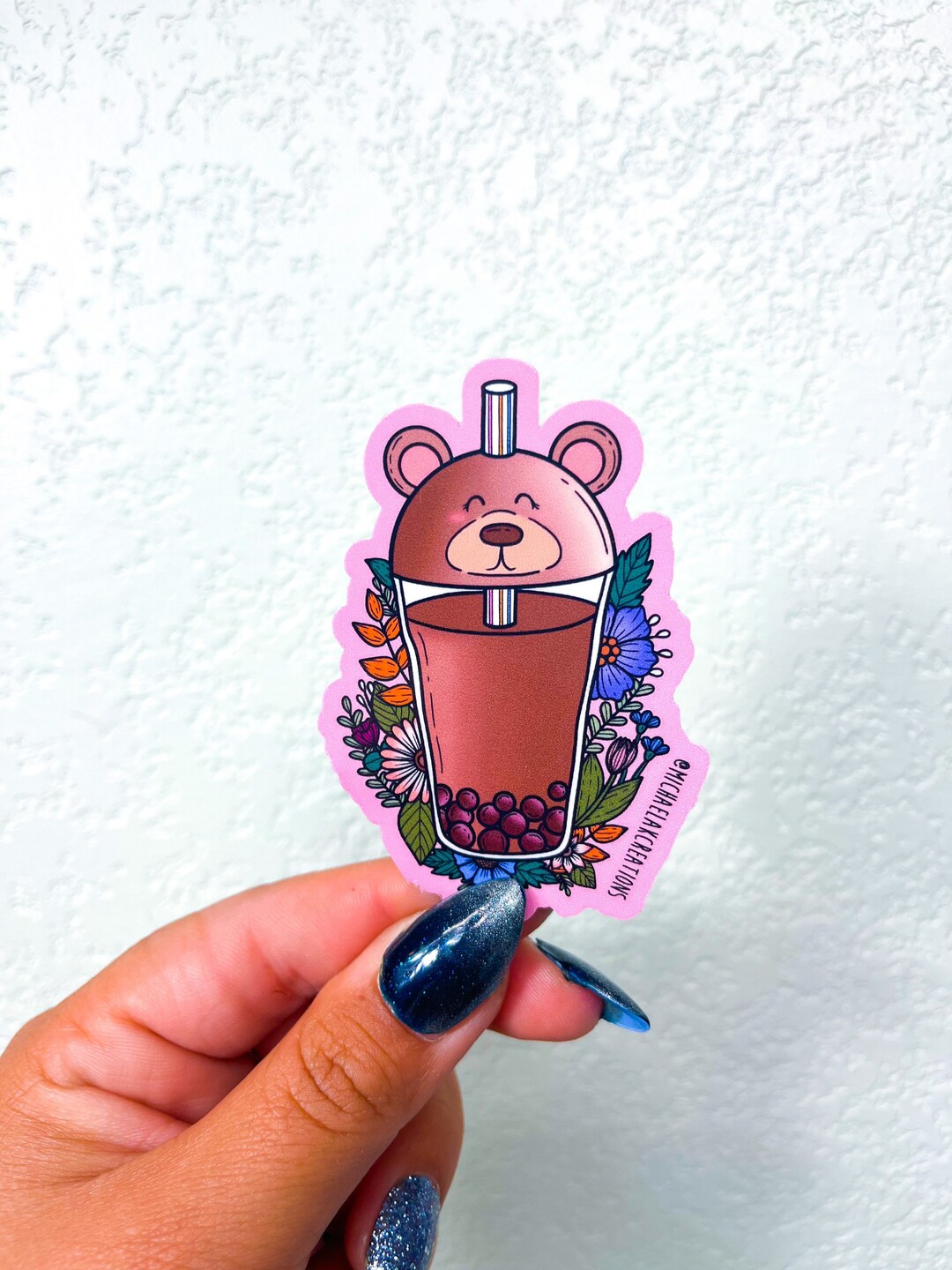 Boba Bear Sticker|boba Animal Sticker|boba Sticker|stickers for ...